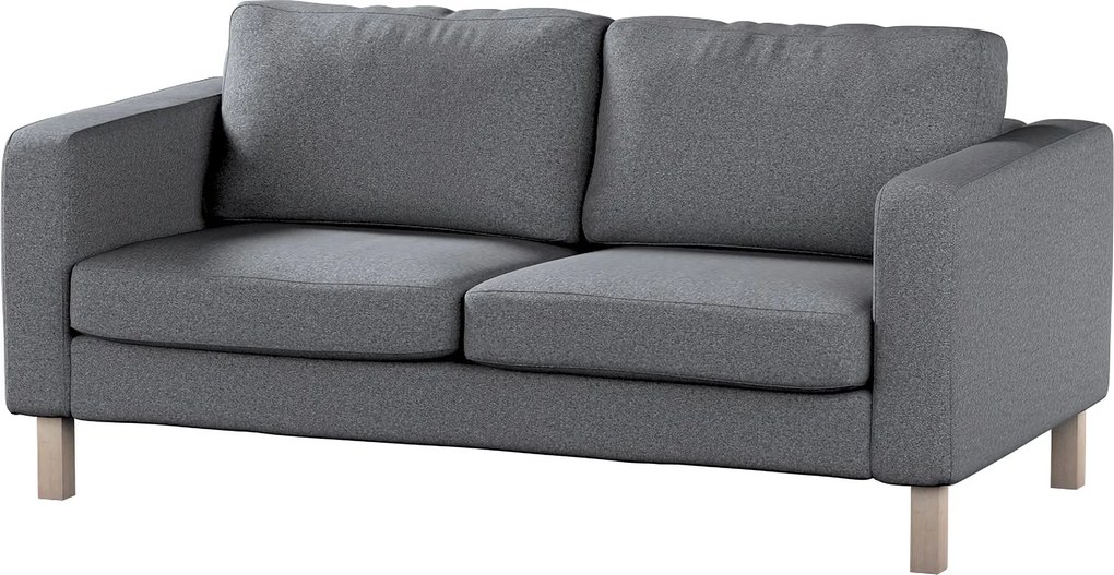Potah na pohovku IKEA Karlstad 2-místná, nerozkládací, krátký barva šedá látka pletený vzor