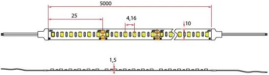 Mantra 7368 LED pásek 19,2W/m, 1709lm/m 4000K, CRI90 délka 5m, 24VDC, IP20