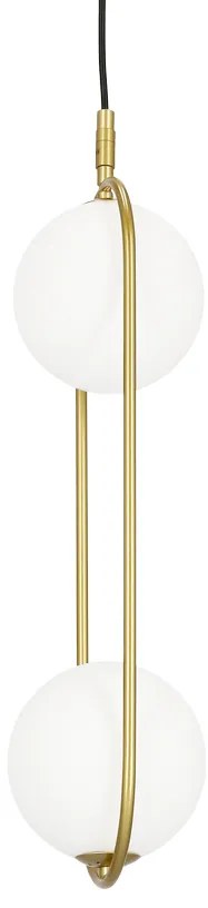 Mosazný závěsný lustr Cordel pro žárovku 2x G9  - Candellux