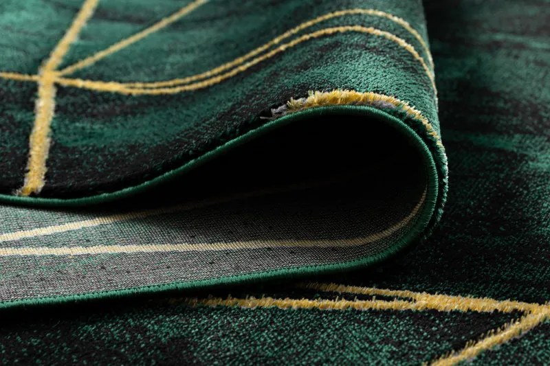 Dywany Łuszczów, Kusový koberec Emerald 1022 green and gold, 180x270, zelená, kancelář