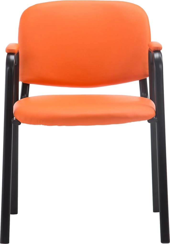 Konferenční židle Ken PRO umělá kůže – oranžová