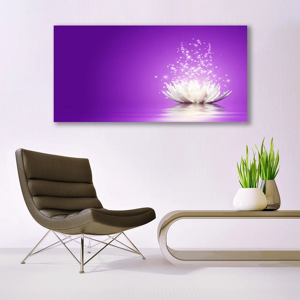 akrylový obraz Květ Lotosu 120x60 cm