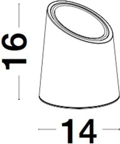 NV 9470582 Venkovní sloupkové svítidlo FOX bílý pískovec skleněný difuzor GU10 1x7W 100-240V bez žárovky IP65 - NOVA LUCE