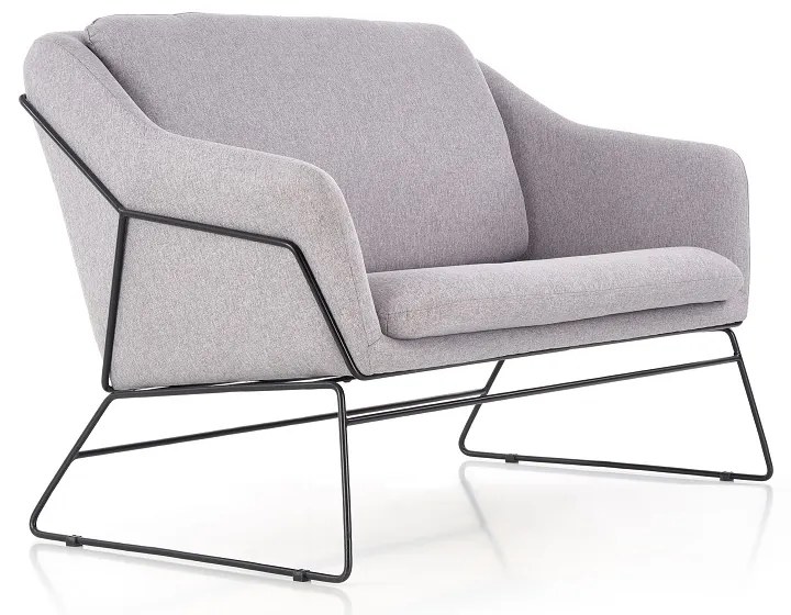 Dvojsedák Soft II XL, šedá / černá