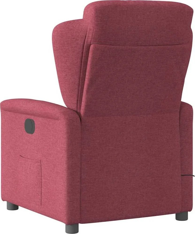 vidaXL Masážní polohovací křeslo textil [4015587] Barva: krémová