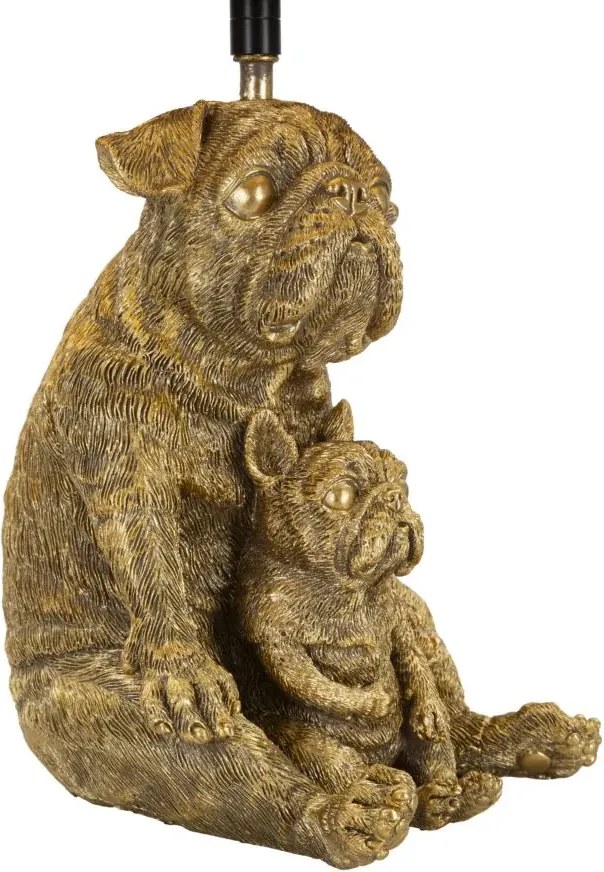 Stolní lampa Dog 43,8 cm černo-zlatá