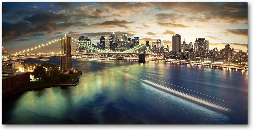 Moderní skleněný obraz z fotografie Manhattan New York