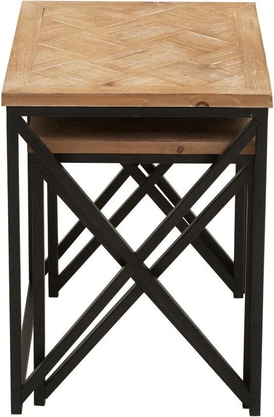 Odkládací stolky v sadě 2 ks z jedlového dřeva 38x51 cm Kickford – Premier Housewares