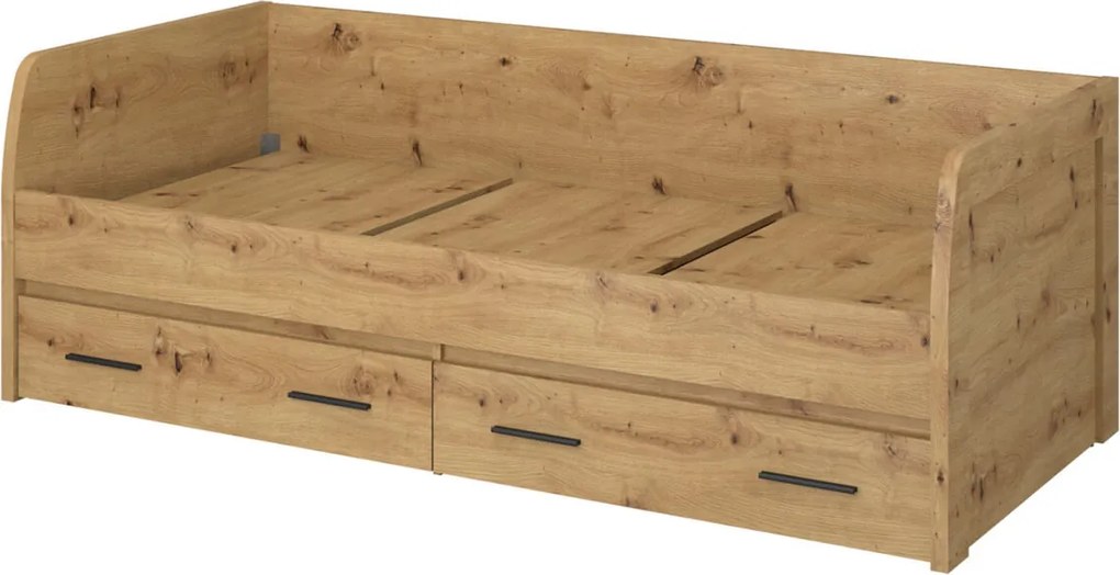 Postel 2s/90x200 s roštem dub artisan Ayson