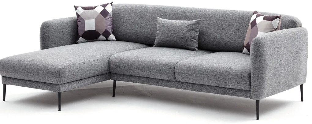 Hanah Home Rohová pohovka VENUS šedá levá 825BLC2767