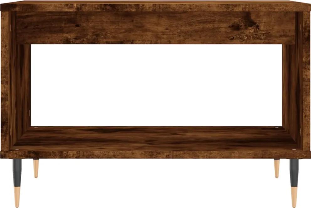 vidaXL Konferenční stolek 60 x 50 x 40 cm kompozitní dřevo [829249] Barva: bílá s vysokým leskem