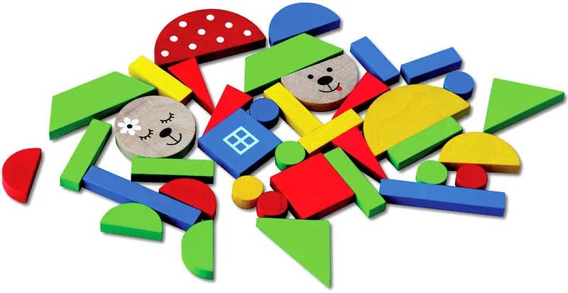 DETOA Puzzle medvědi magnetické  * DŘEVĚNÉ HRAČKY * dt12907