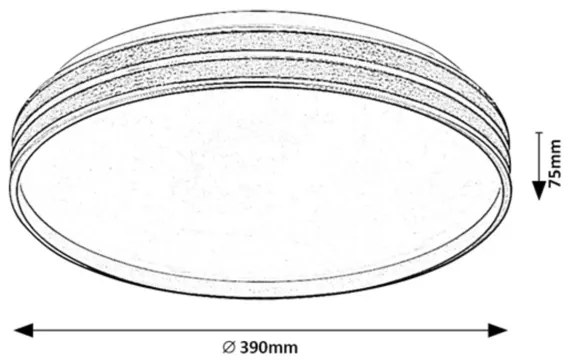 Rabalux 71141 - LED Stmívatelné stropní svítidlo GANDOR LED/24W/230V 3000-6500K