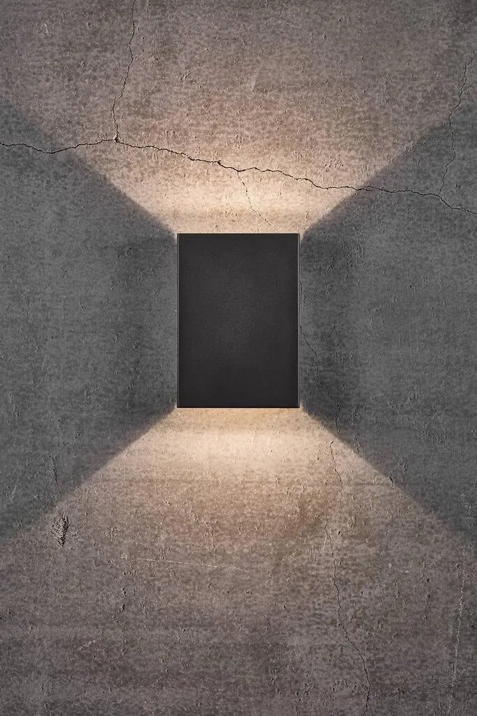 NOR 2019051003 Venkovní nástěnné svítidlo Fold 15 2x3,5W LED černá čirá - NORDLUX