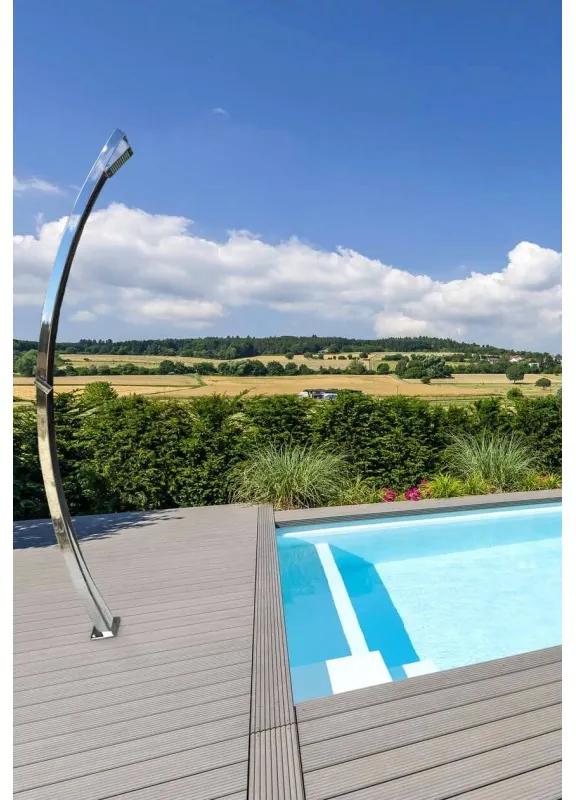 AMA Luxury Shower Bazénová sprcha Luna broušený nerez s nezámrzným systémem