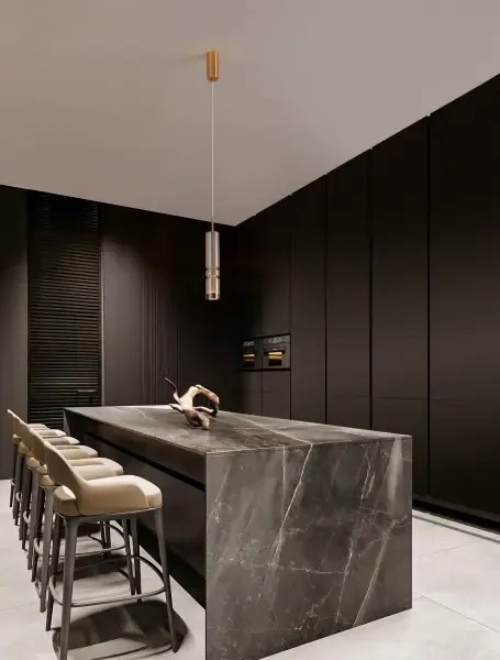 LED zlato-cognac moderní svítilna Bento