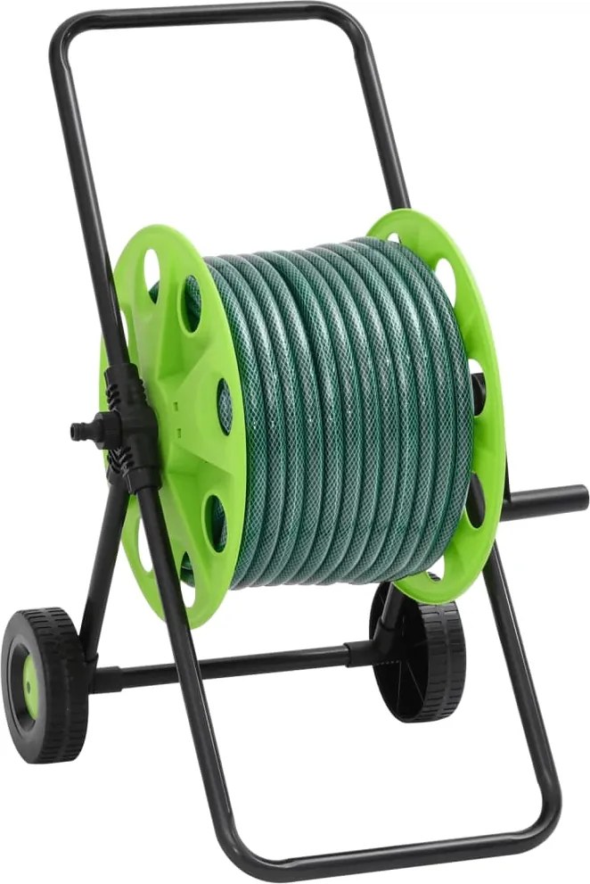 Zelený vozík s hadicovým navijákem s 30m hadicí PVC 3281521