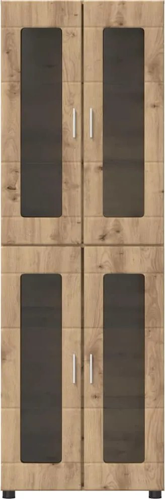 Vysoký bufet FLORIN 60 x 35 x 182 cm Artisanový dub 3397913