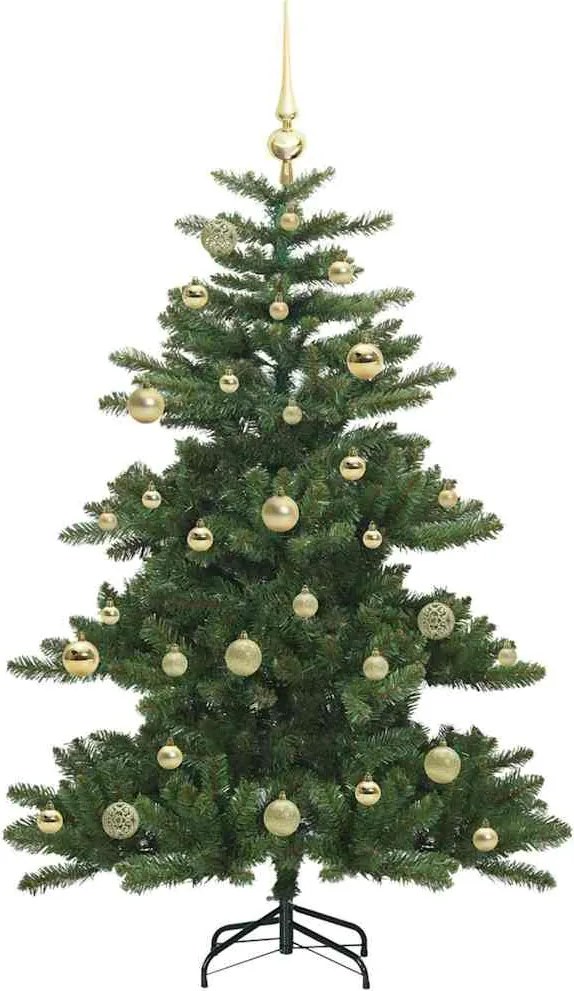 Umělý Skládací Vánoční Strom Zelená 150 cm PVC a ocel 3397657