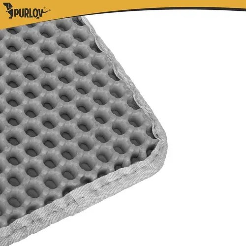 Podložka před kočičí toaletu zadržující nečistoty 60 x 45 cm – šedá