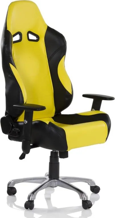 RACEMASTER® RS Series 32564 Kancelářská otočná židle, černá/žlutá
