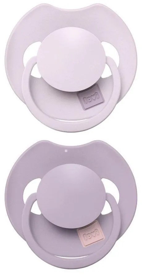 Lovi Dudlík silikonový dynamický Prime 18 m+ 2 ks Baby lilac/Violet
