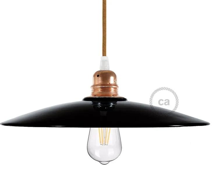 creative cables Keramické stínidlo ve tvaru talíře pro závěsné lampy Barva komponentu: Betonový efekt