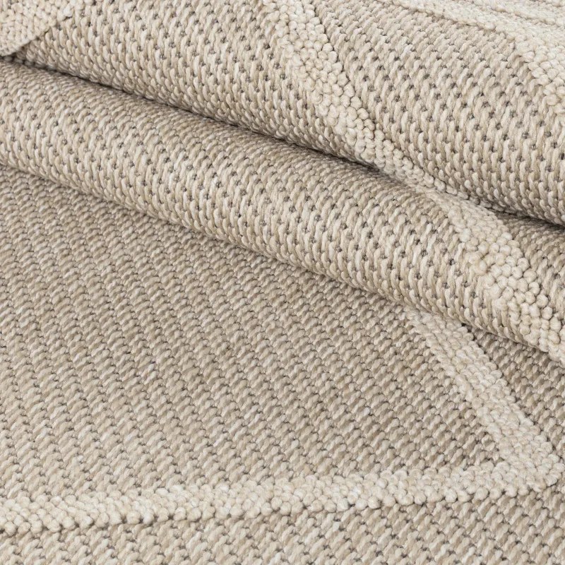 Ayyildiz, Kusový koberec Patara 4954 Beige – na ven i na doma, 160x230, béžová, chodba / předsíň