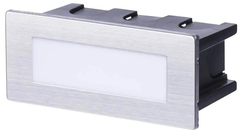 Venkovní LED orientační vestavné svítidlo, 115×70mm, 1,5W, neutrální bílá Emos ZC0110