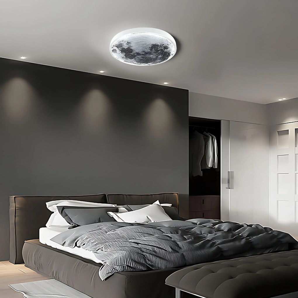 Toolight Moderní nástěnné LED osvětlení D40 Moon APP1806-CW