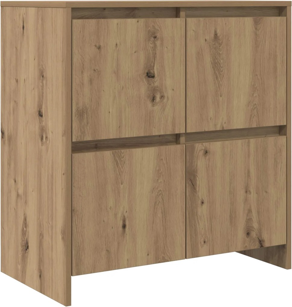 Konzole 2 ks dub artisan 70 x 41 x 75 cm Kompozitní dřevo 3393515