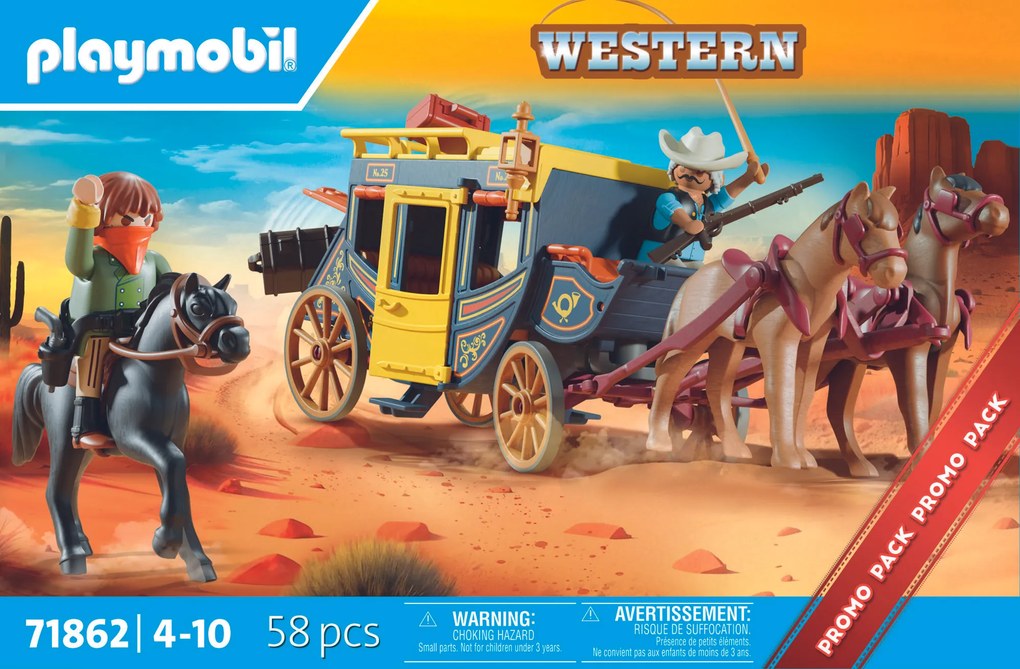 Playmobil 71862 přepadení dostavníku na divokém západě