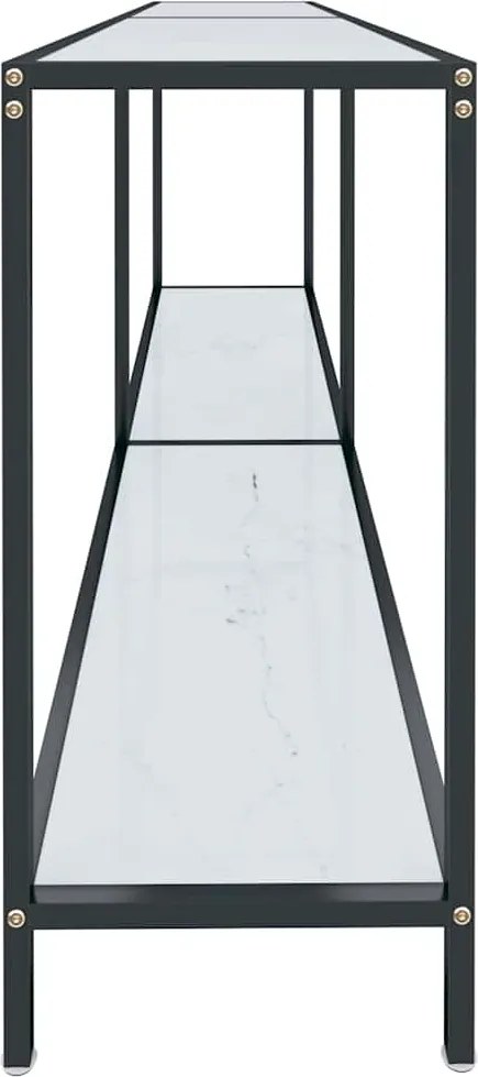 Konzolový stolek bílý 180 x 35 x 75,5 cm tvrzené sklo 331704