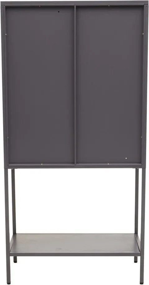 Šedá ocelová vitrína 75x150x35 cm Acier – Premier Housewares