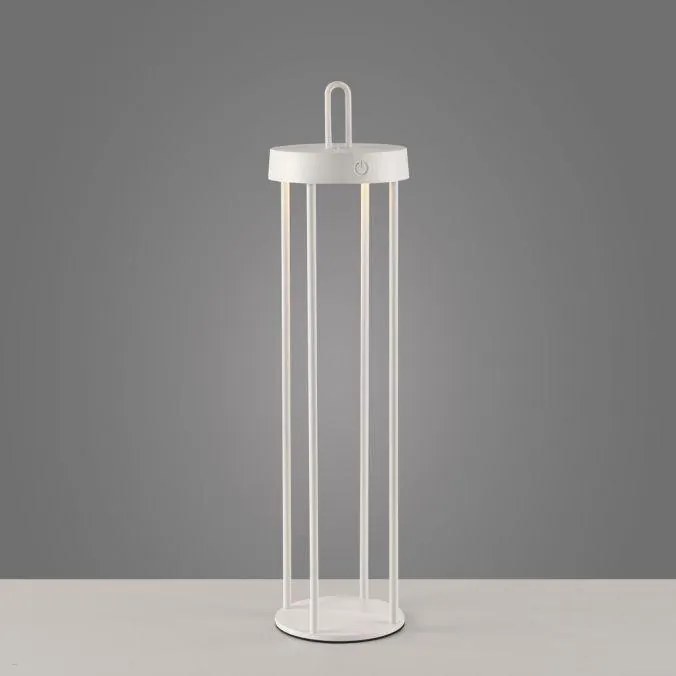 LD 19301-16 ANSELM LED stolní lampa na baterie bílá 50cm dotykový stmívač IP44 zahradní svítidlo 2700K - JUST LIGHT