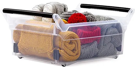 Prosperplast Úložný box, úzký s madlem, systémový NUK, 58x38x26, 30l