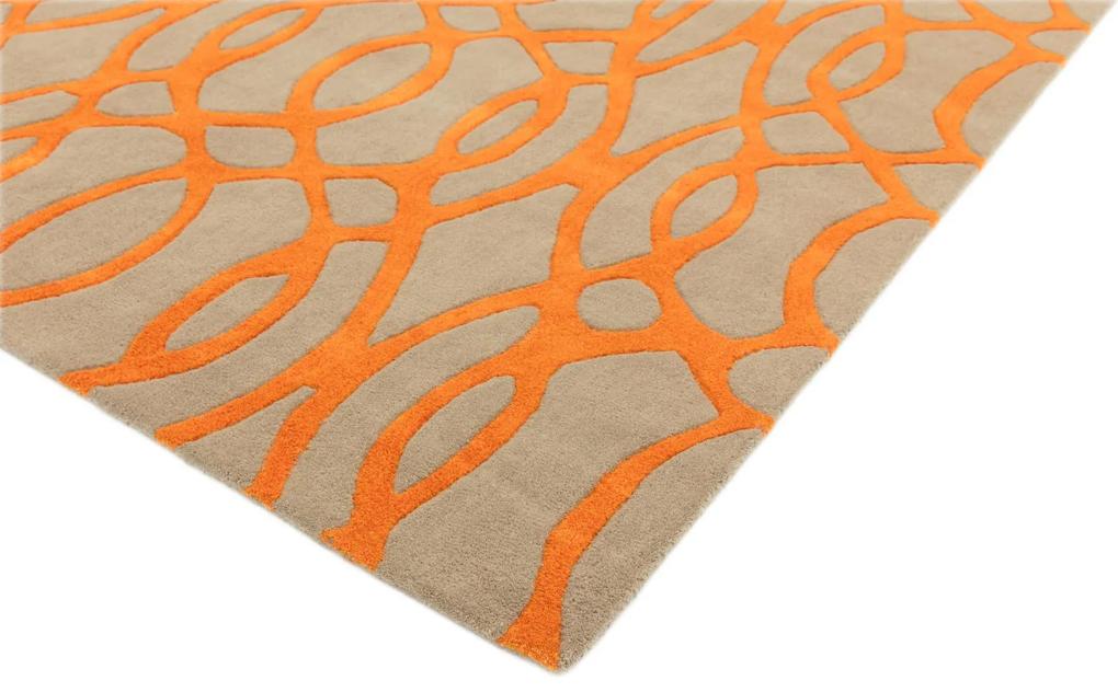 Oranžový  koberec Blondie Wire Orange Rozměry: 200x300 cm