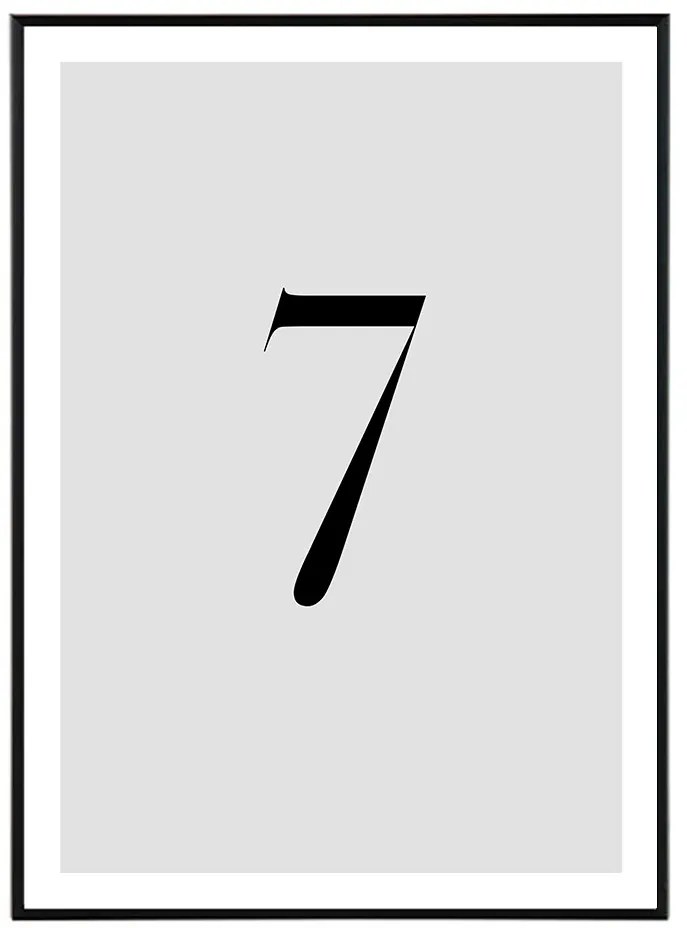 Number VII - 50x70 cm Obraz
