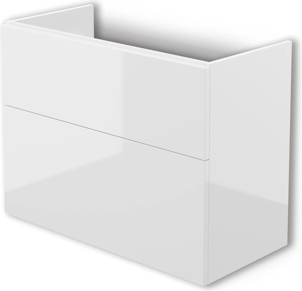 Deante Tubo, závěsná skříňka 800x385x600 mm, bílá lesklá, DEA-STU_6U81
