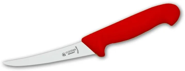 Giesser Messer, Nůž vykosťovací prohnutý 13 cm, červená