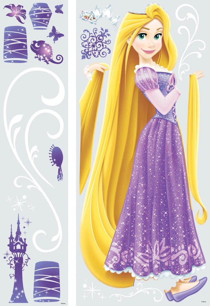 Samolepka princezna Rapunzel - Locika