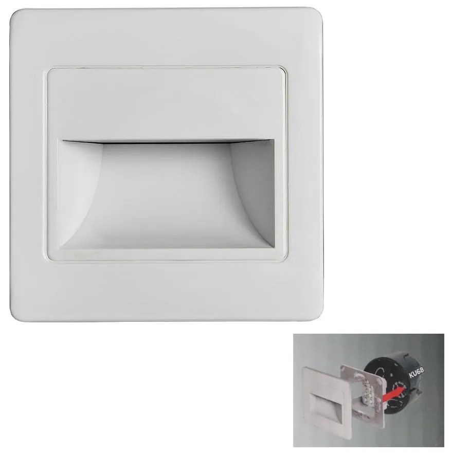 Emithor | LED Schodišťové svítidlo STEP LIGHT LED/1,5W/230V bílá | 70409