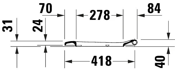 Duravit 28210000 - Záchodové prkénko D-CODE 37,4x43,3 cm bílá