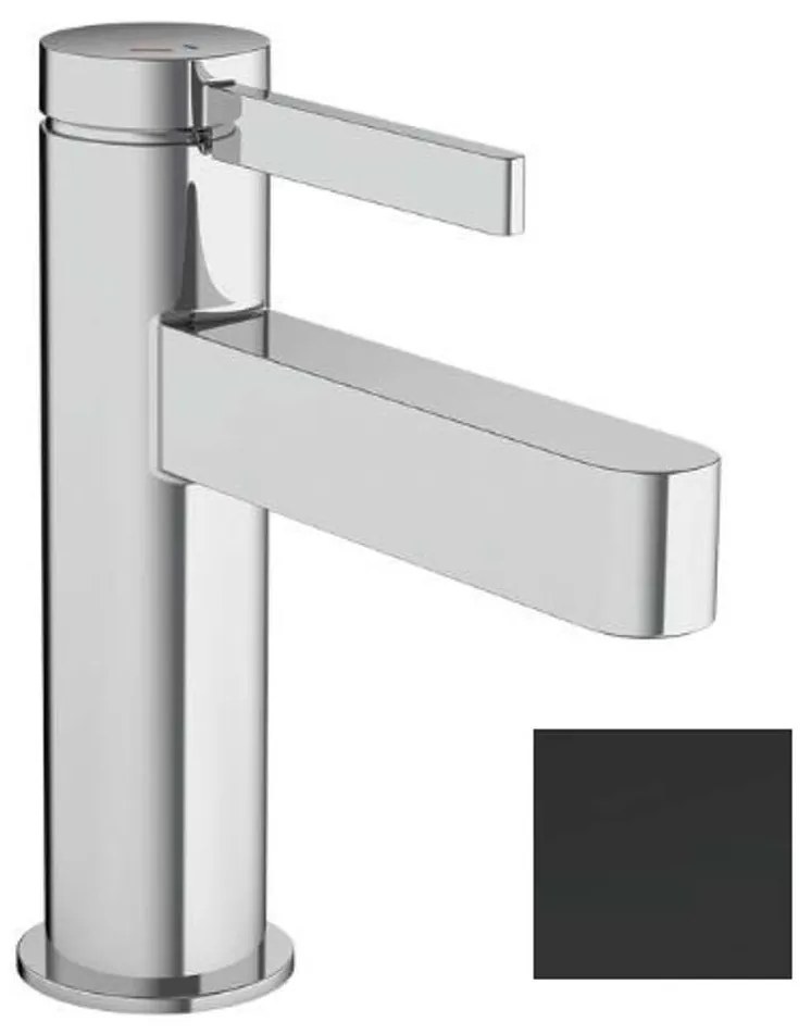 Hansgrohe Finoris - Umyvadlová baterie s výpustí Push-Open, EcoSmart, CoolStart, matná černá 76012670