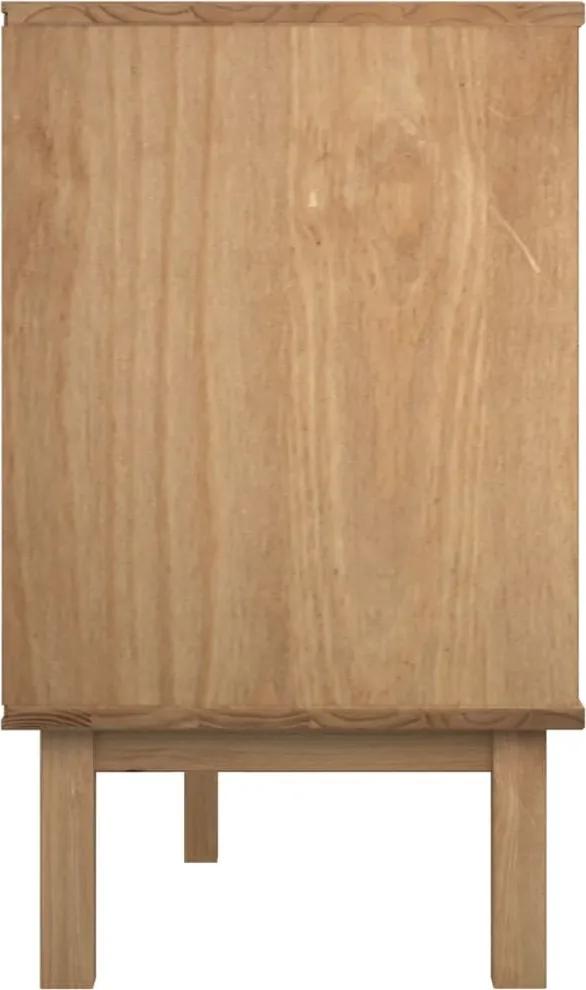 vidaXL Zásuvková komoda OTTA 111x43x73,5 cm borové dřevo [348585] Barva: Hnědá a bílá