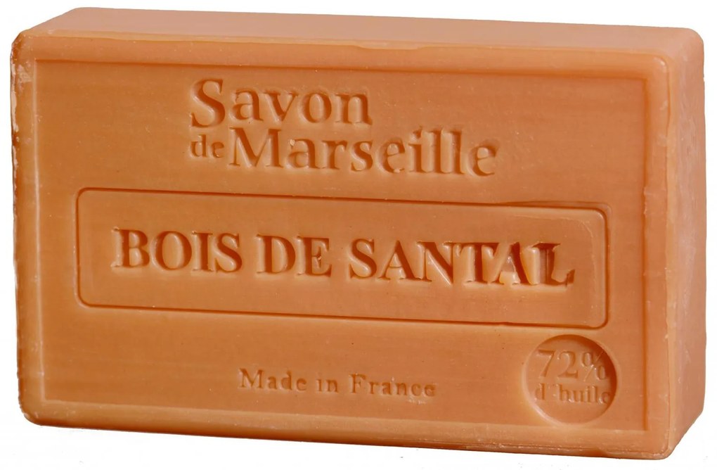 LE CHATELARD Francouzské mýdlo s vůní santalového dřeva 100gr, hnědá barva