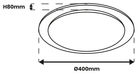 LED Stmívatelné stropní svítidlo ONTARIO LED/24W/230V 3000-6000K + DO