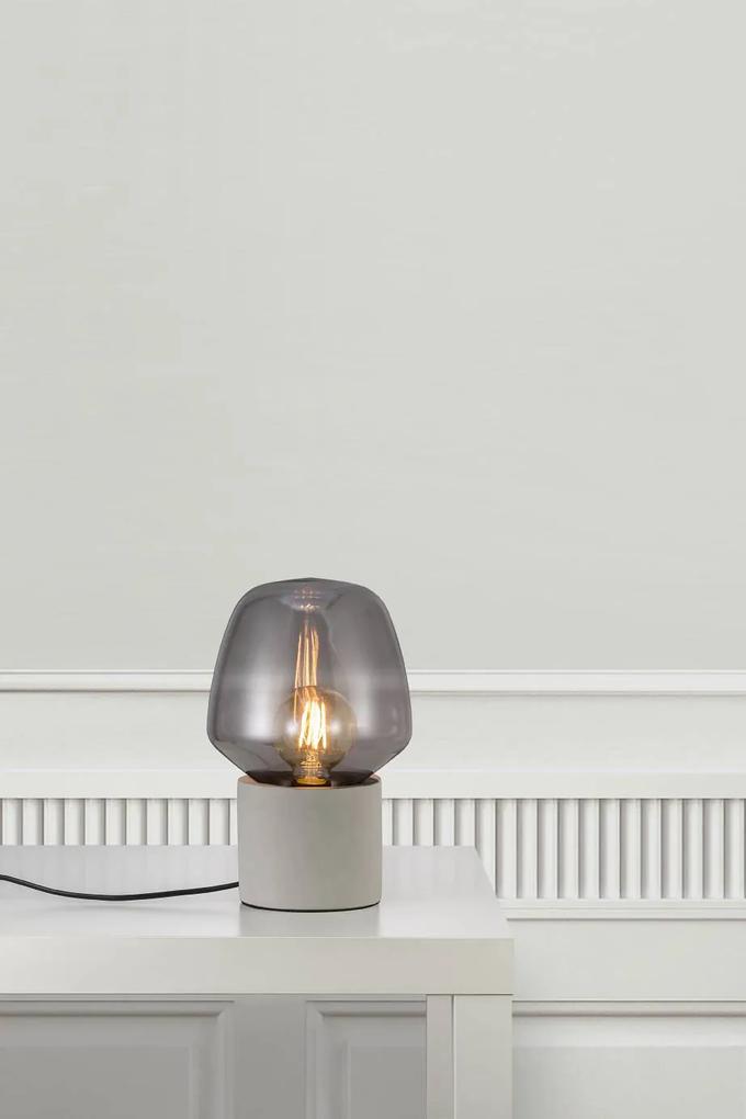 Nordlux Christina  , stolní lampa beton, sklo IP20 Varianta: světle šedá, kouřové sklo