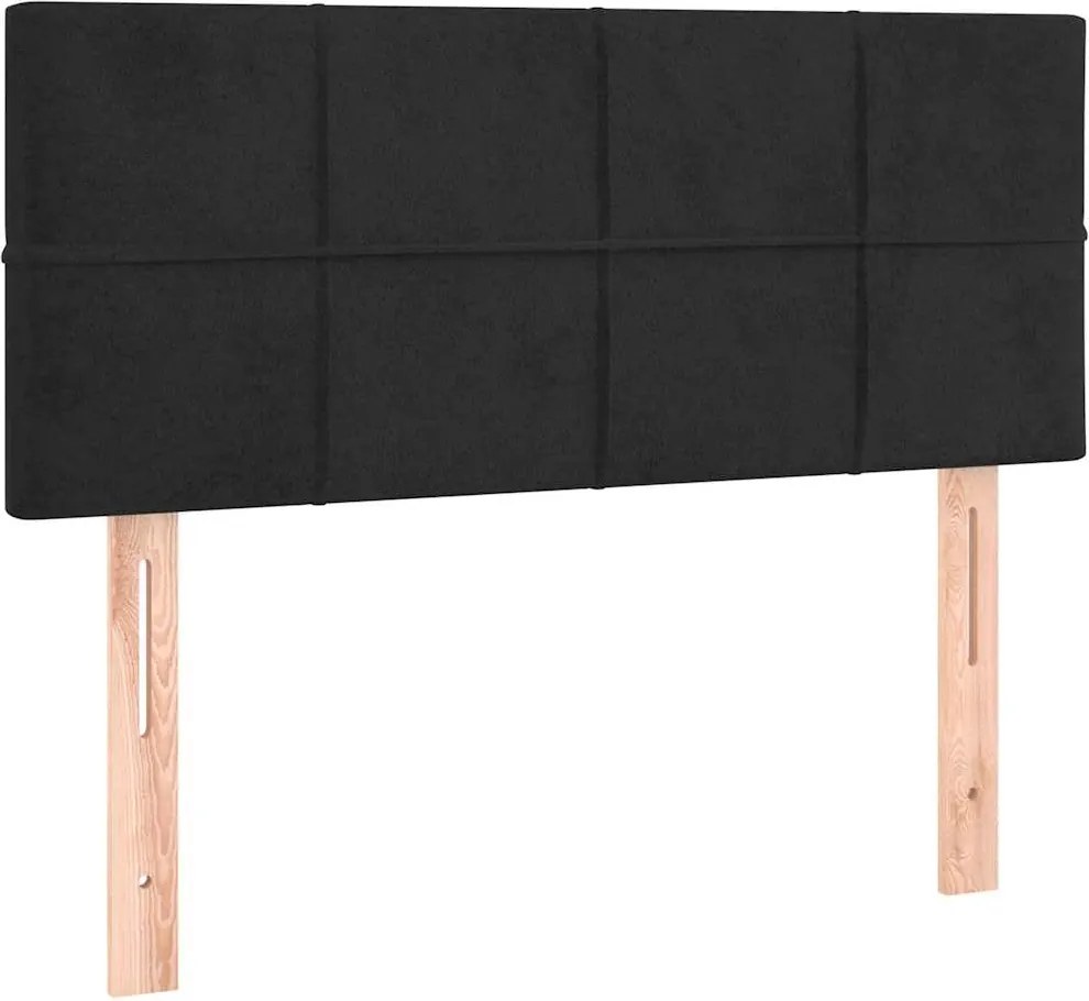 Box spring postel s matrací černá 80 x 200 cm samet 3141271