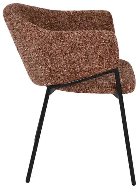 Designová židle Nikolai hnědá